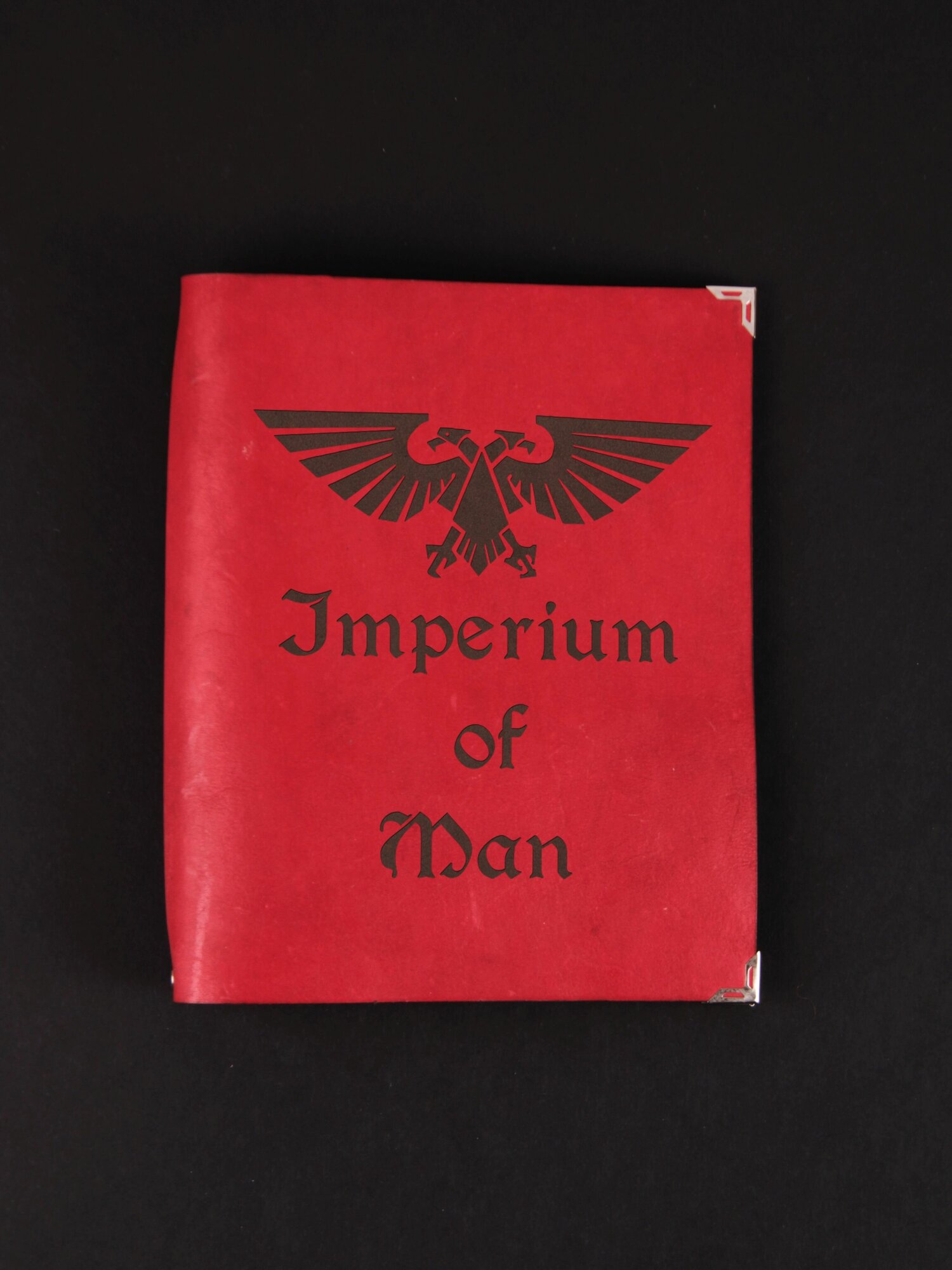 Блокнот на механизме из натуральной кожи ручной работы Warhammer 40000 Аквила