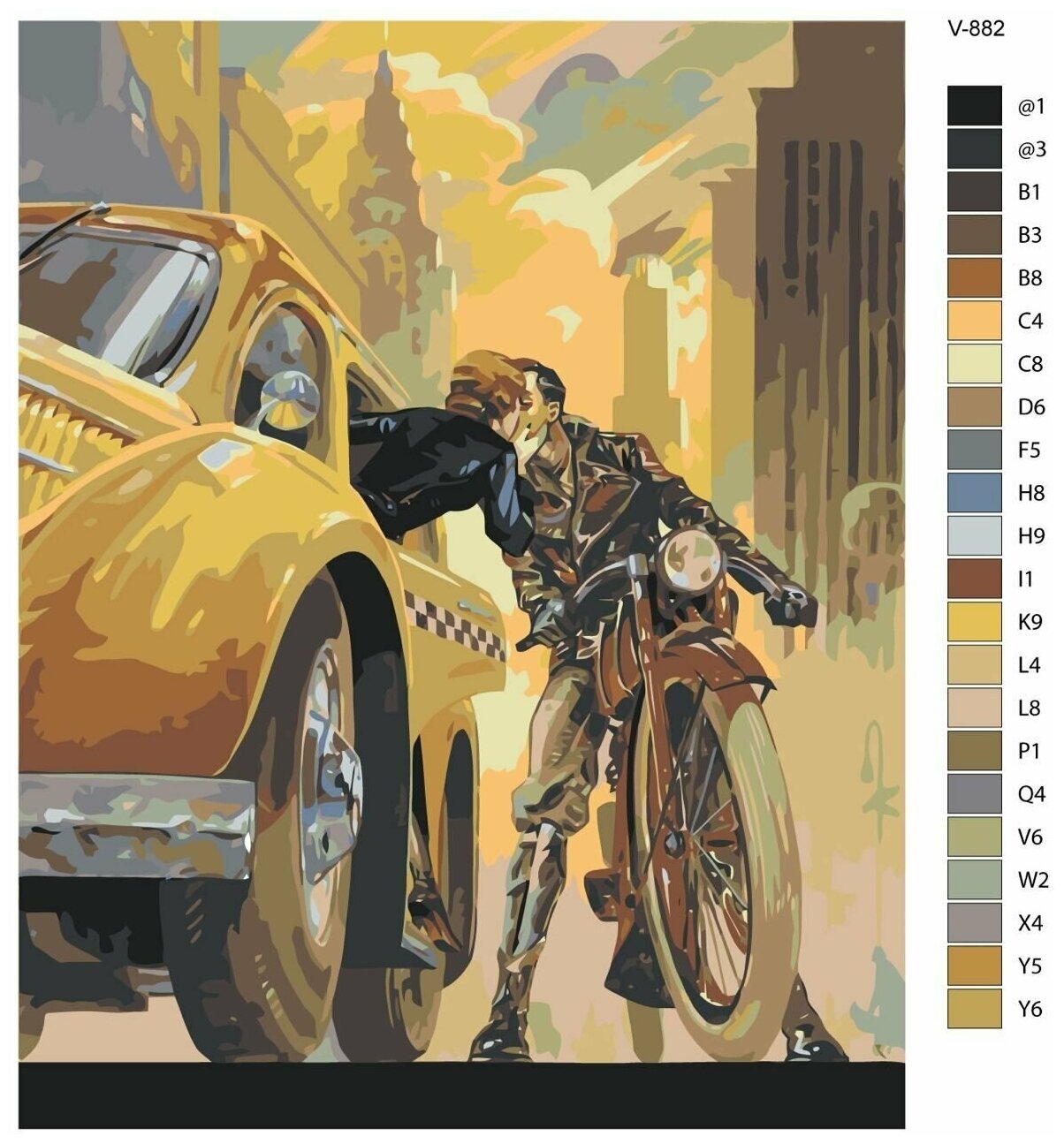 Картина по номерам V-882 "Судьба быть вместе", 40x50 см