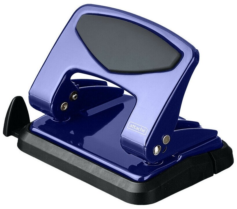 Attache Дырокол до 25 листов, с блокиратором, синий