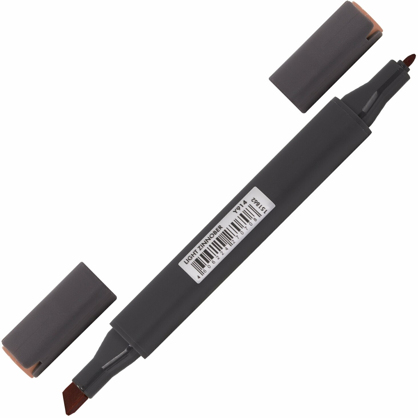 Упаковка 6 шт. Маркер для скетчинга художественный 1 мм - 6 мм BRAUBERG ART CLASSIC, светлый красный (Y914), 151862