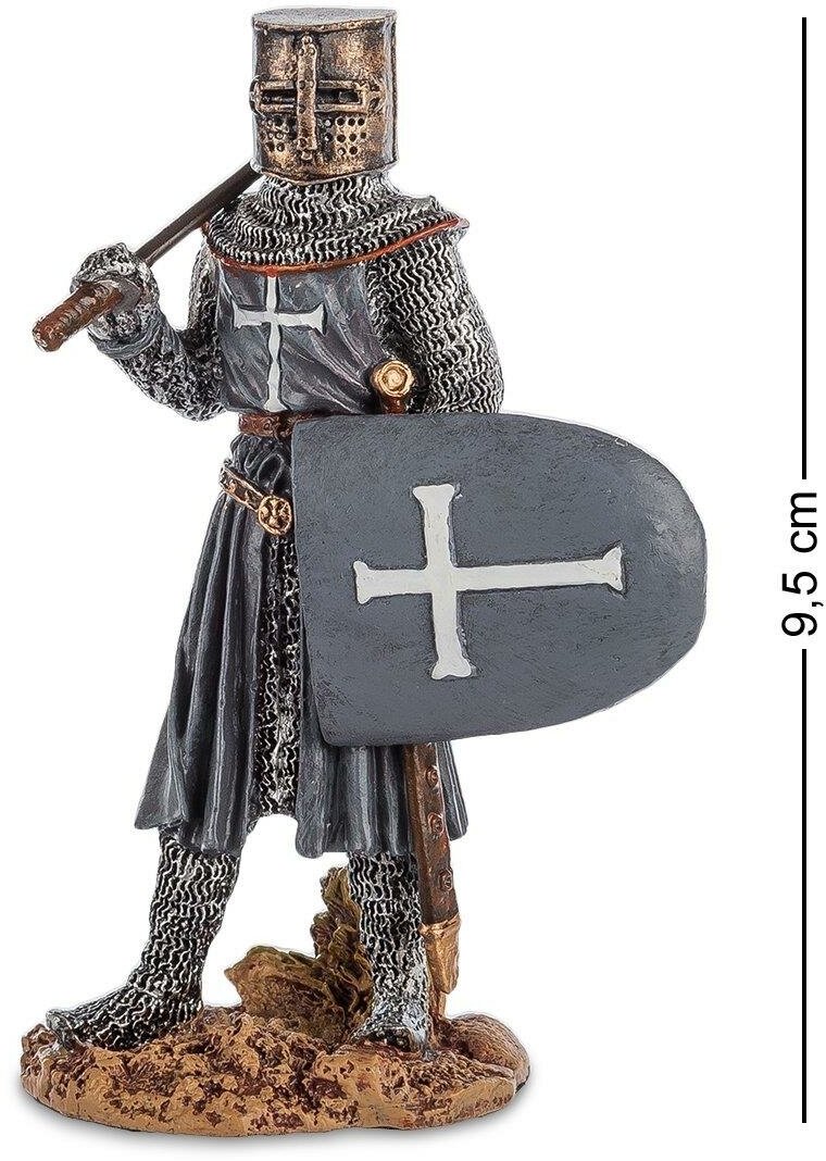 Статуэтка настольная Рыцарь крестоносец A2038404 Veronese, Олово