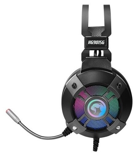 Наушники игровые MARVO HG9015G с микрофоном, проводные полноразмерные, 2,2 метра, USB, чёрный
