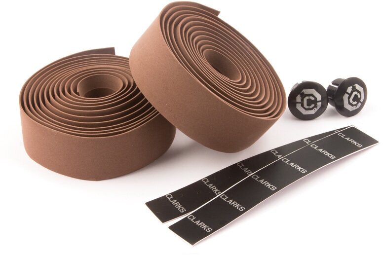 Обмотка на руль велосипеда Clarks CHBT Корковая, толщина 3 мм. Цвет: Коричневый