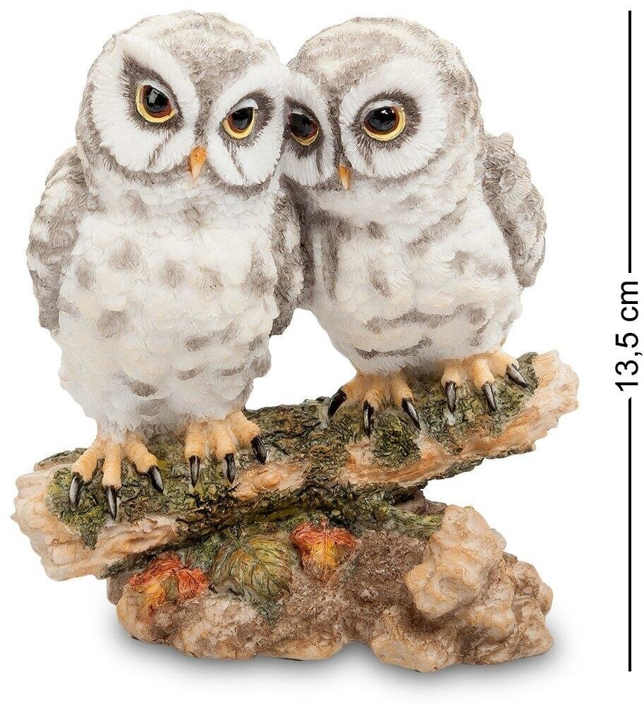 Статуэтка настольная "Пара сов" A2038165 Veronese, Полистоун