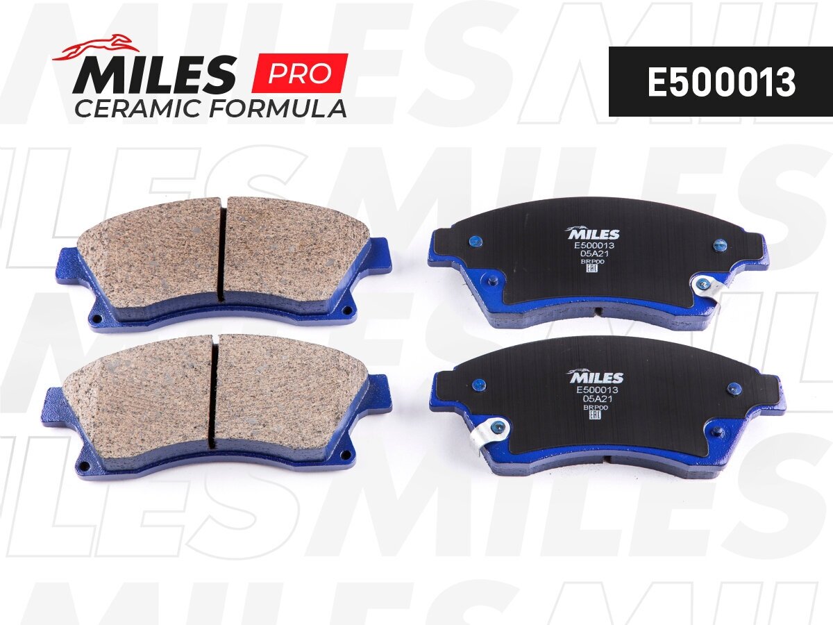 Колодки тормозные Chevrolet Cruze 09-, Aveo (T300) 11-; Opel Astra J 09- 15' передние Miles Ceramic