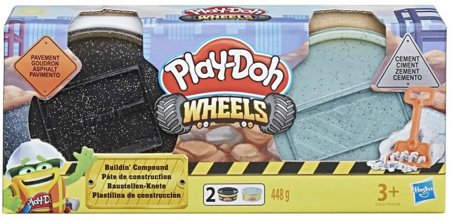 Hasbro Play-Doh - Набор специальной массы Wheels, 2 баночки