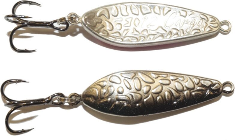 Блесна Silver heavy "Frog" 30г (5.3 см, Серебро, черная, цв. 02)