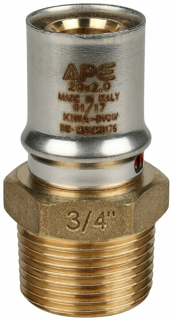 Муфта пресс НР 20 х 3/4" Ape Raccorderie Италия