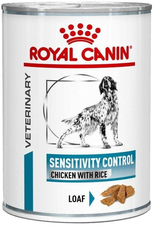 Влажный корм для собак Royal Canin Sensitivity, курица, при пищевой аллергии 1 уп. 12 шт. х 410 г