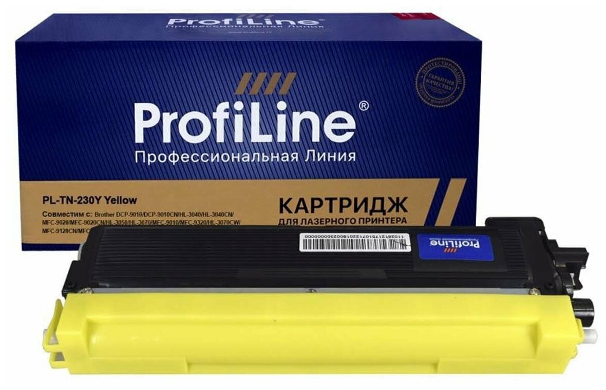 Картридж TN-230Y для Brother HL-3040cn, DCP-9010cn, MFC-9120cn, HL-3040, MFC-9120 ProfiLine желтый