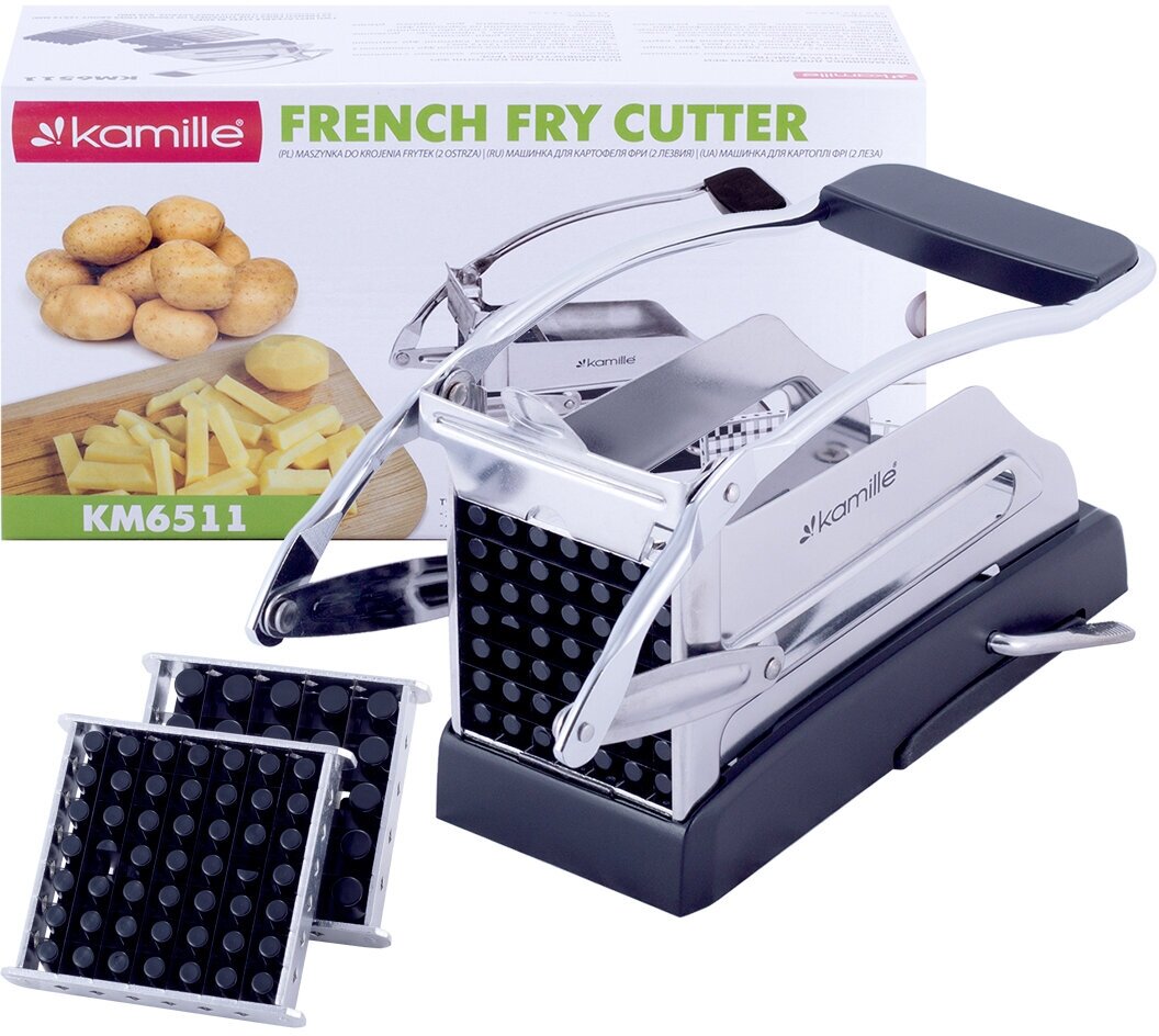 Измельчитель для фри из нержавеющей стали с двумя насадками KAMILLE KM-6511