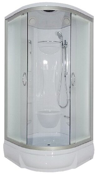 Душевая кабина Rein 90/24 без гидромассажа, стекло матовое