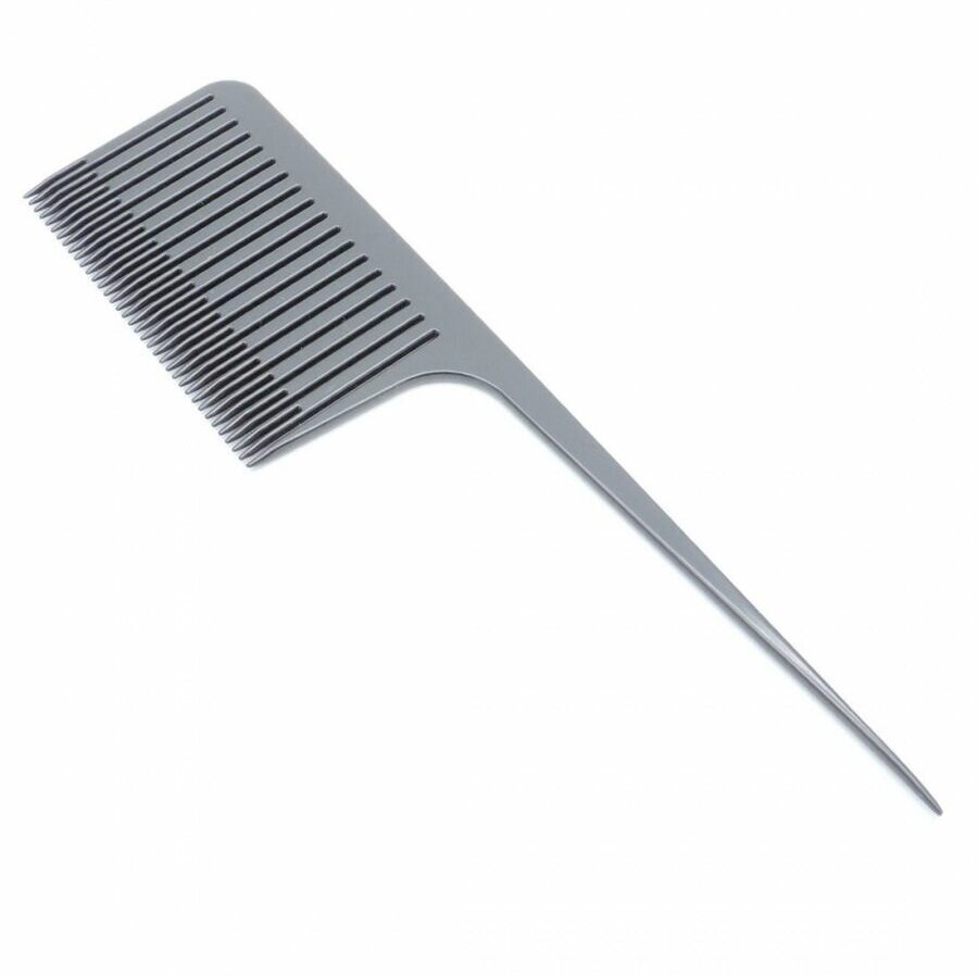 Nail Art Расчёска для мелирования широкая (пластиковый хвост), серый