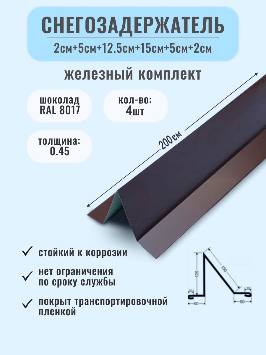 Торцевая планка ( ветровая; фронтальная ) для кровли