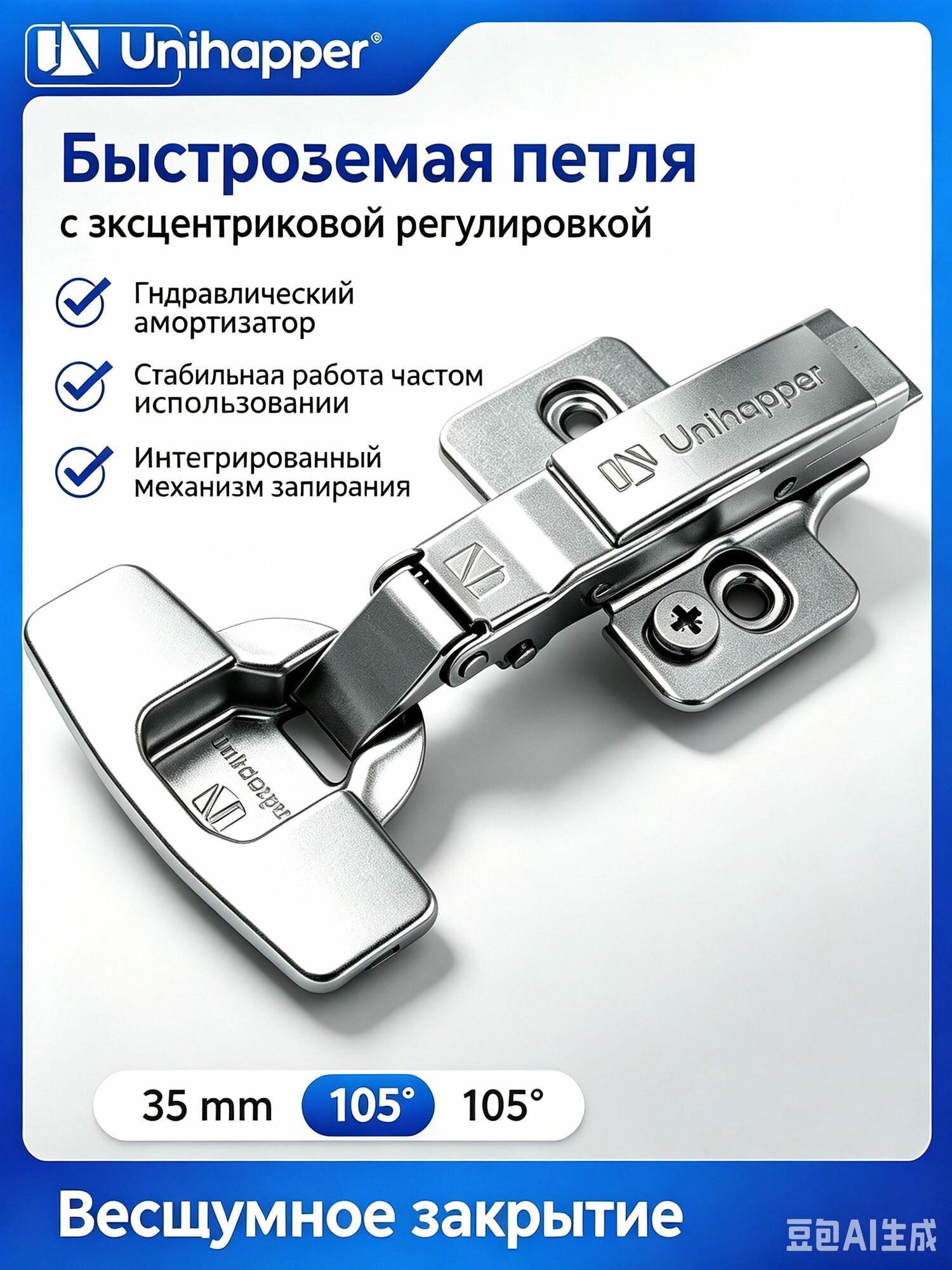 Фиксатор фасада мебельный