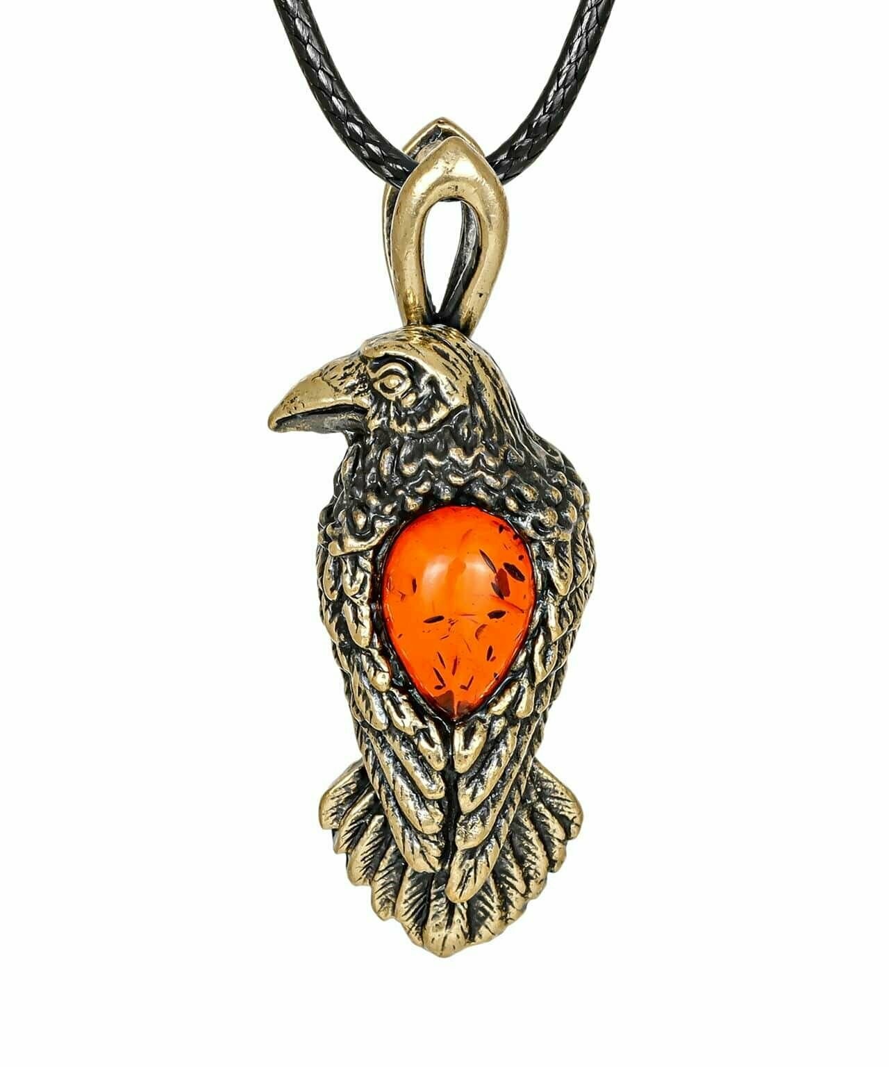 Подвеска, янтарь прессованный