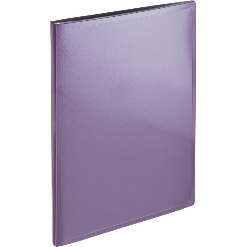 Папка файловая 40 файлов Attache Metallics А4, 800мкм, этикетка, сиреневый, 1688144