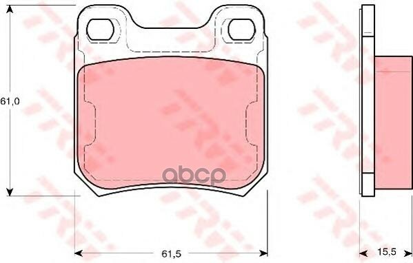 Колодки торм. зад. TRW арт. GDB1346