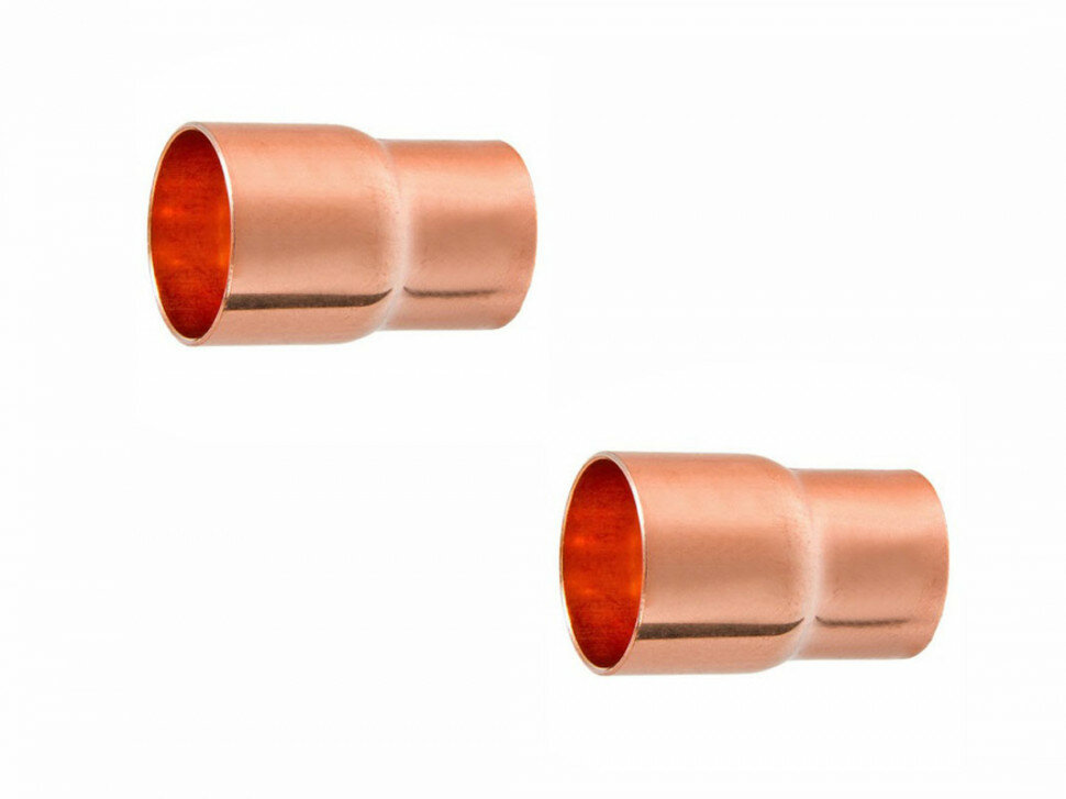 Муфта переходник медная под пайку 7/8 * 3/4, 2шт NB-М22-19 (2)