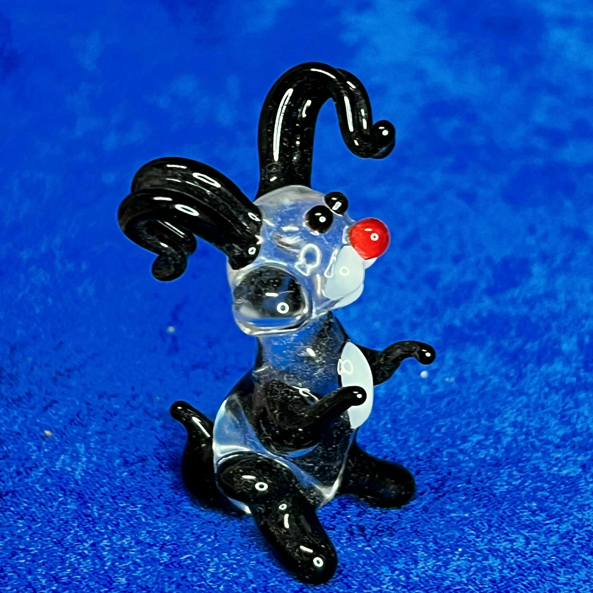 Фигурка стеклянная "Зайчик" Прозрачно-черный