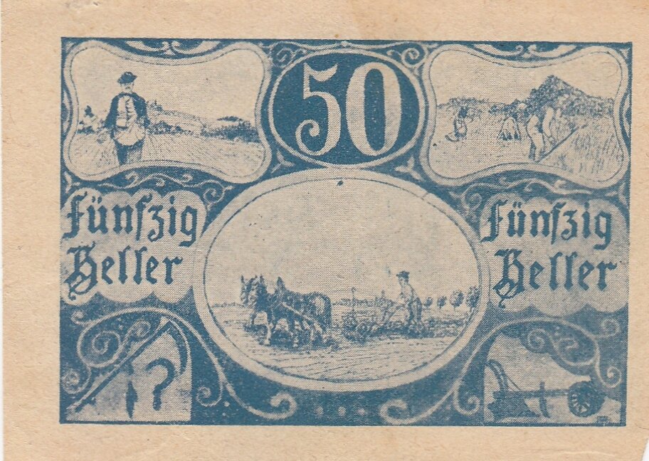 Австрия, Унтергайсбах 50 геллеров 1920 г. (№2) (2)