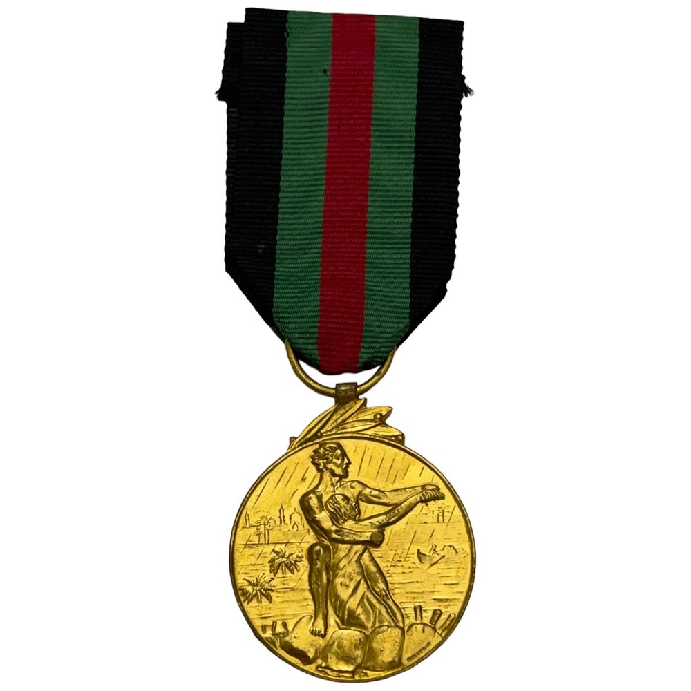 Королевство Ирак, медаль "За спасении от наводнения" 1954 г.