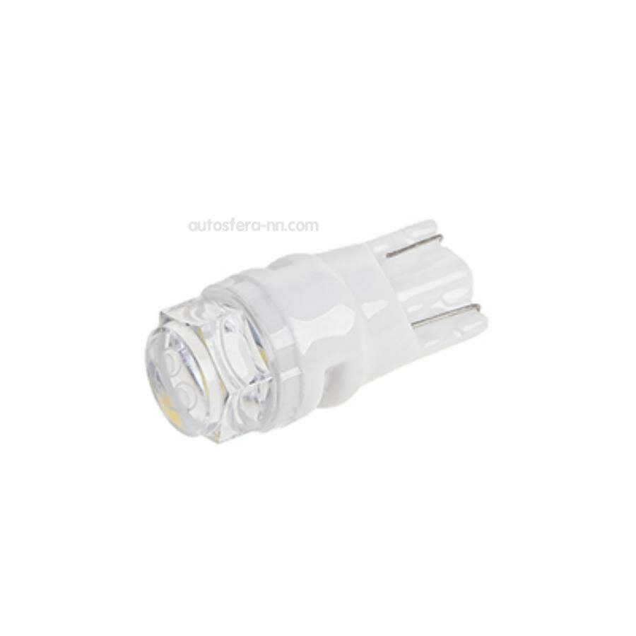 SKYWAY S08201467 Лампа диод T10(W5W) 12V 3 SMD диода без цоколя 1-конт Белая Габариты, номер, SKYWAY S08201467