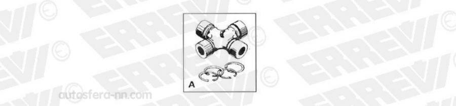 ERREVI 715641 крестовина кардана ! со стопорами 65x172 \Iveco 190.30-48. 240.30-48