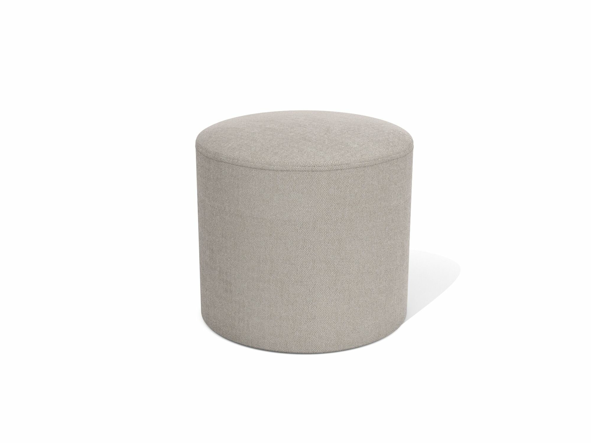 Мягкий пуфик круглый Arsko Сканди 3 Beige, бежевый, велюр, в прихожую, в коридор, для ног к дивану, под ноги к креслу, лофт