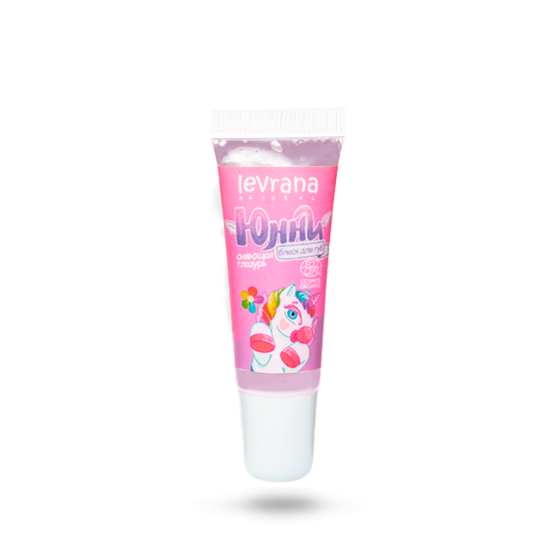 Levrana Детский блеск для губ "Юнни" сияющая глазурь, 10 мл