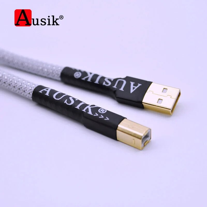Аудиокабель USB 2.0 A-B AUSIK 0,5-3 м 0,75 м