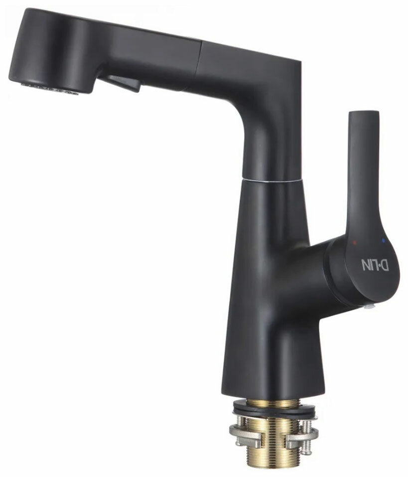 Смеситель для ванной комнаты D-Lin 374/черный (D158374-A)