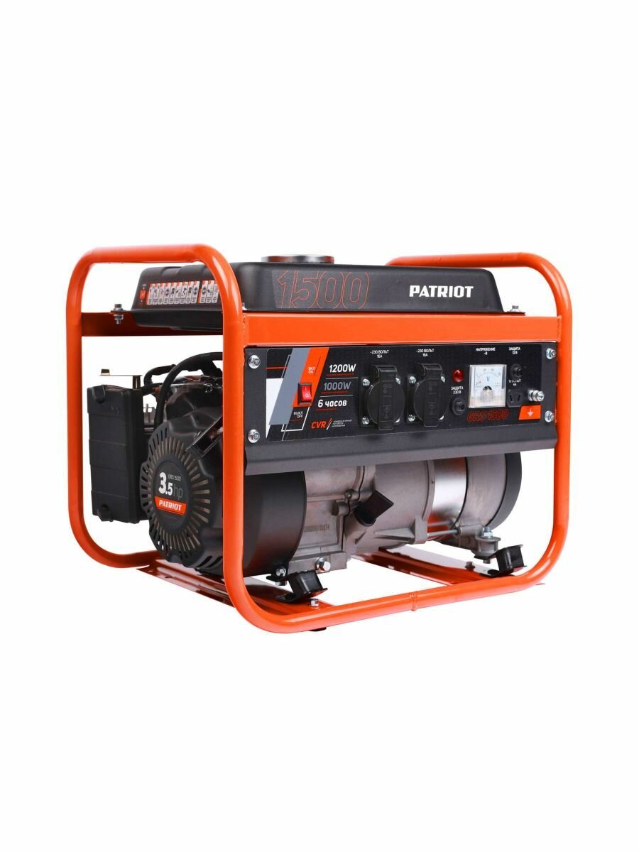 Patriot Генератор бензиновый 1.2 кВт 3 л. с. GRS 1500 476102225