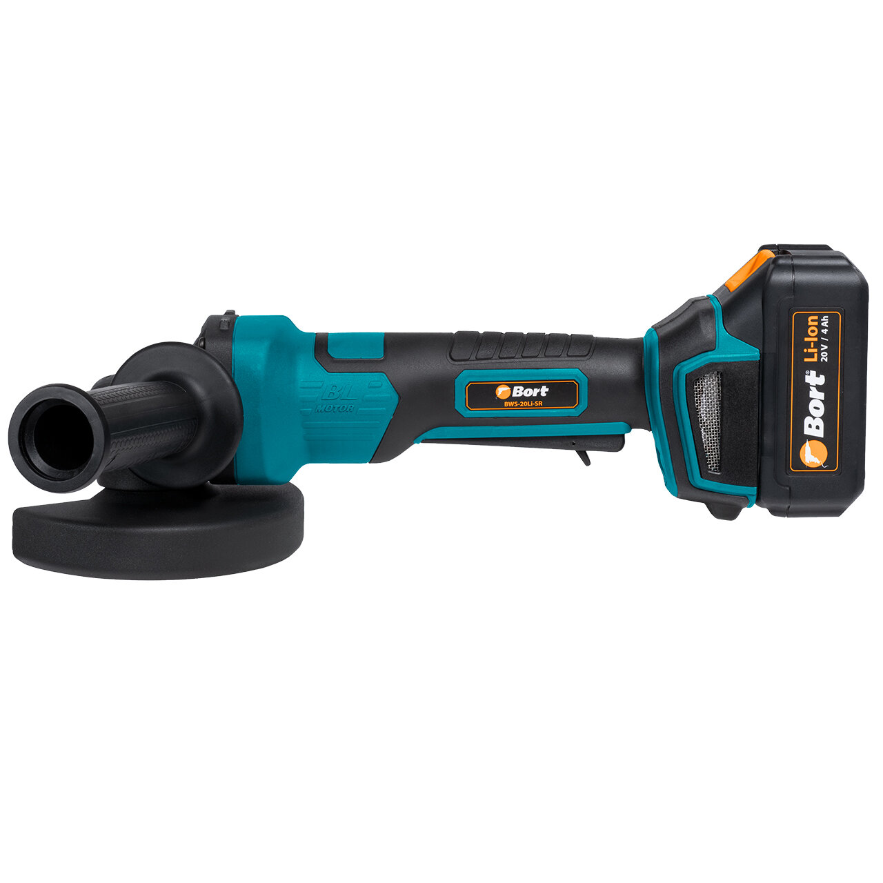Машина шлифовальная угловая аккумуляторная BORT BWS-20Li-SR, диск 125мм,18В, 2акб+ЗУ в комплекте