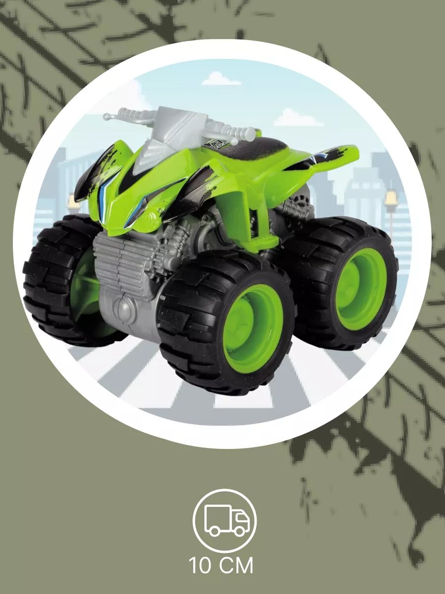 Машинка Dickie "Бигфут", фрикционная, инерционная, длина 10 см