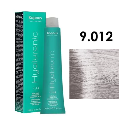 Крем-краска KAPOUS HYALURONIC 9/012, 100 мл