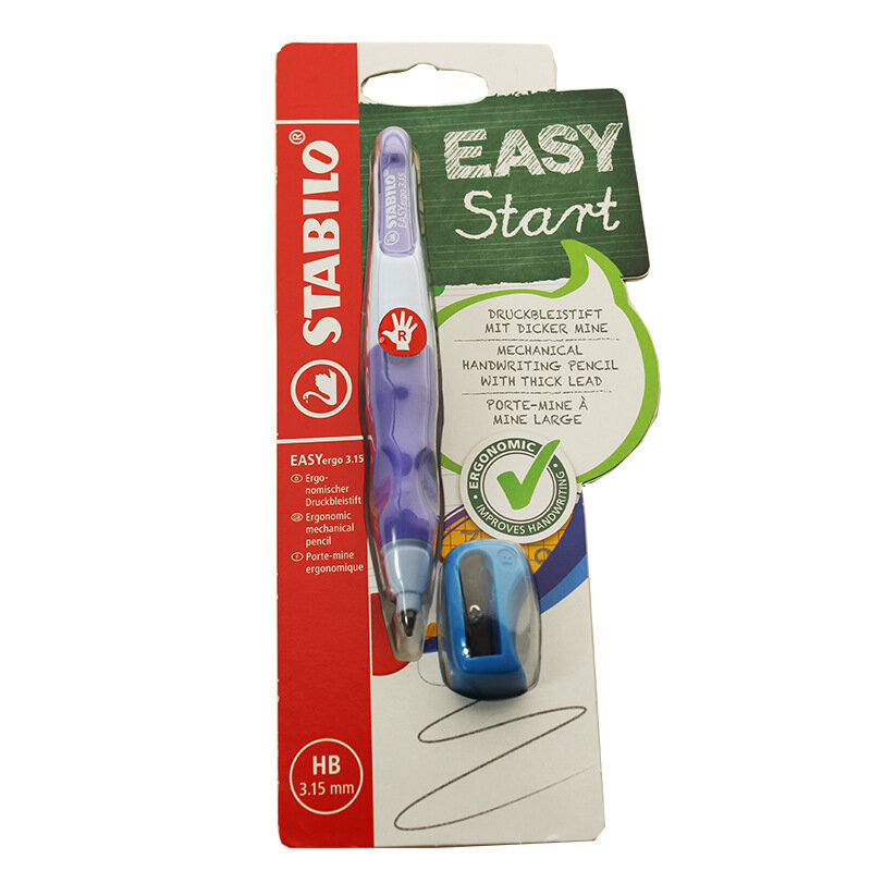 Автоматический карандаш Stabilo Sibilo HB, пластик, макаронно-фиолетовый, для начальной школы