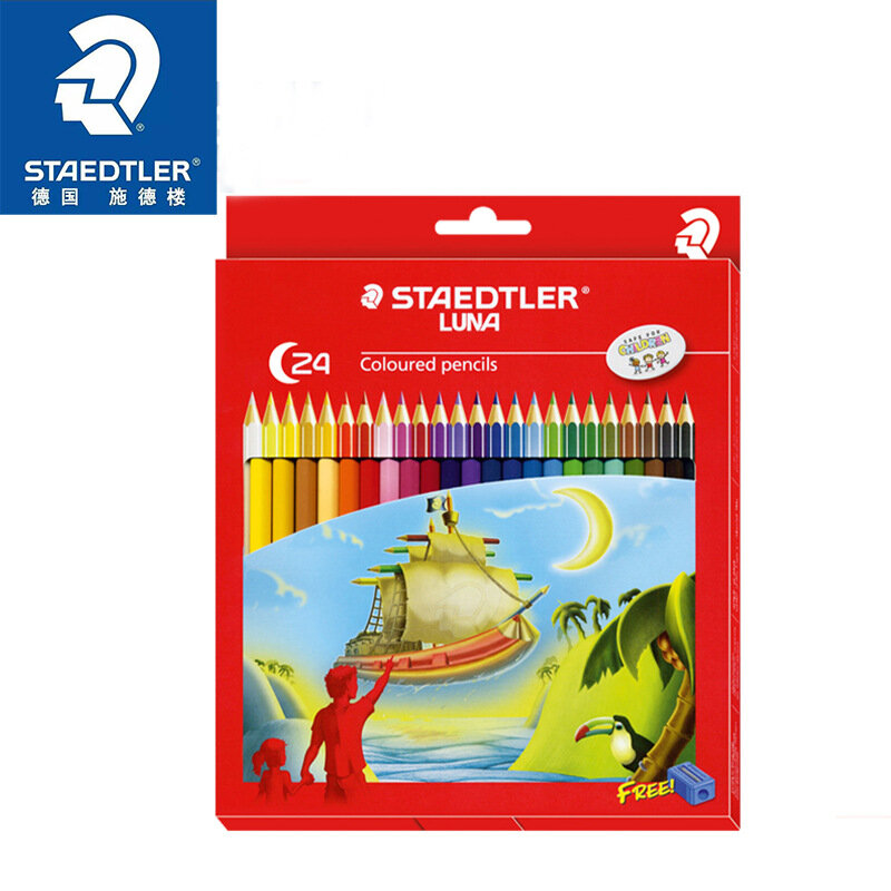 Набор карандашей STAEDTLER "LUNA136" C24, HB, 24 цвета, с точилкой, дерево