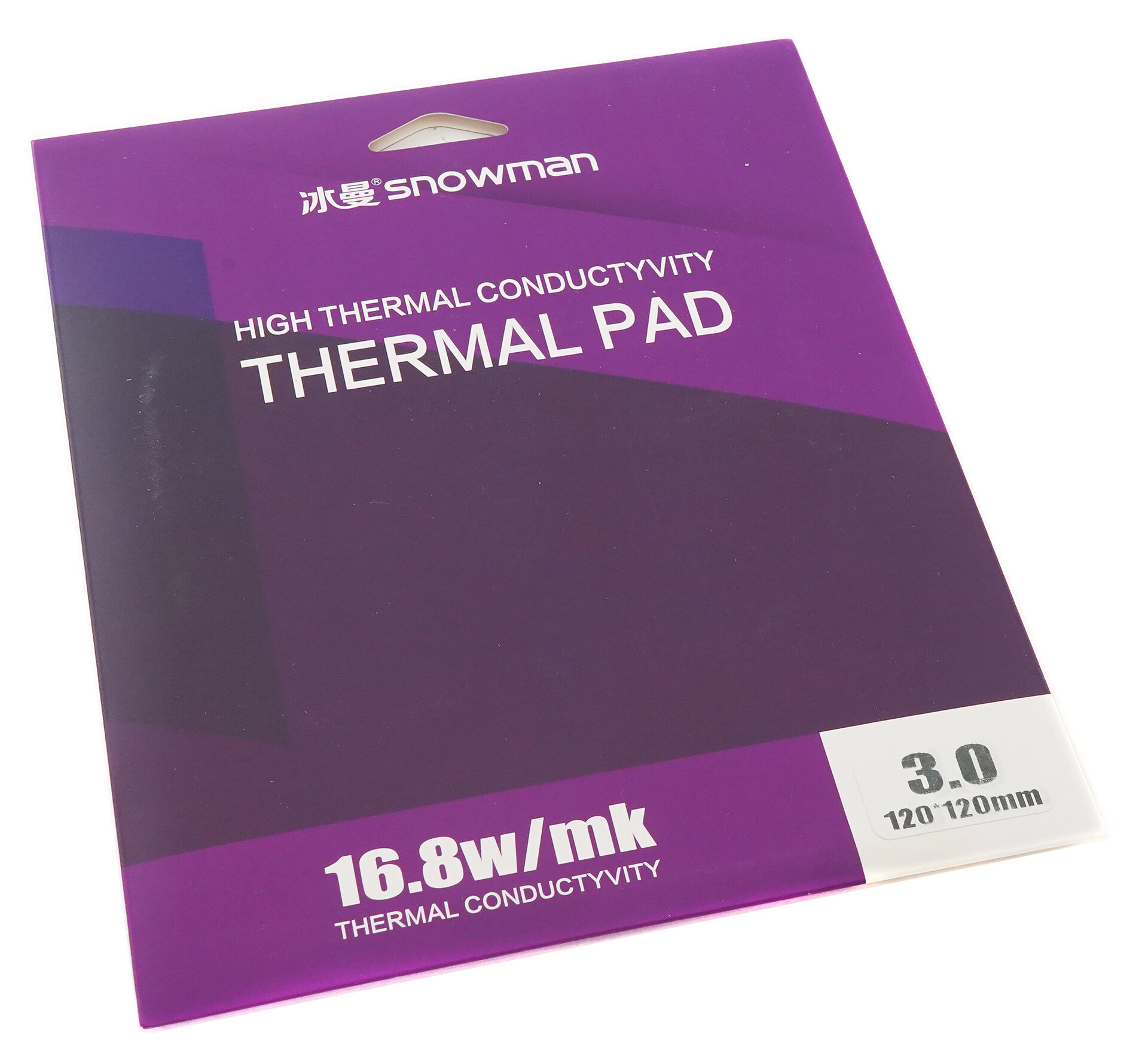 Термопрокладка 120x120х3 мм Snowman Thermal Pad 16.8 Вт/(м*К)