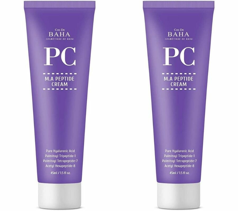 COS DE BAHA Крем для лица пептидный Peptide Cream, 45 мл, 2 шт