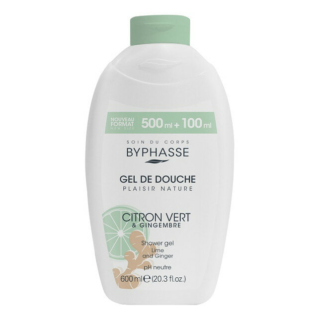 Гель для душа BYPHASSE Lime and Ginger 600мл