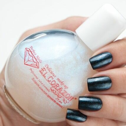 El Corazon №421/21 Декоративный топ "Art Top Coat" Голубая лагуна 75 мл