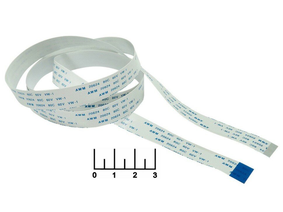 Шлейф 1000*13 24pin шаг 0.5мм обратный