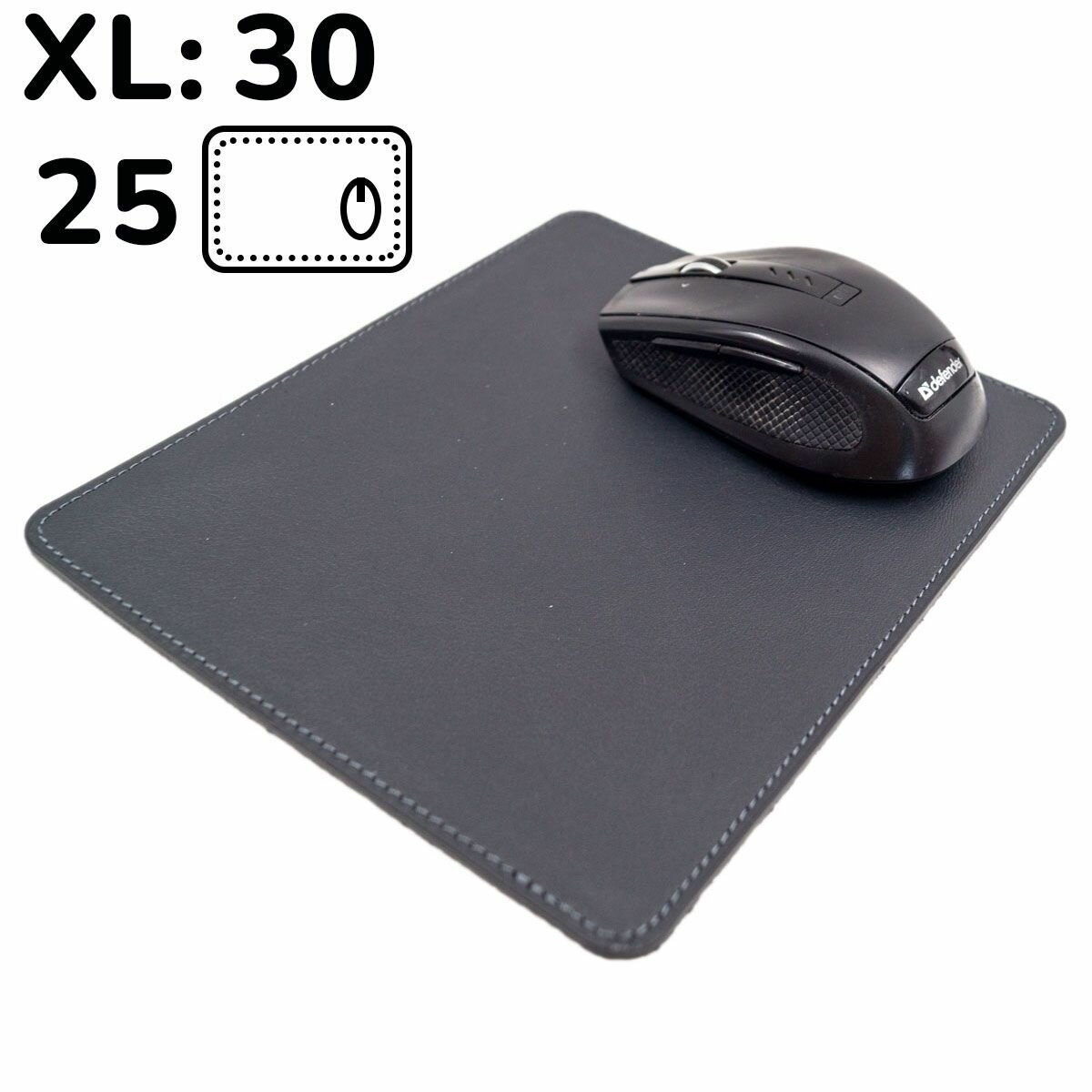 Коврик для мышки 25 х 30 см из натуральной кожи Audmorr J, NewPad XL Slate