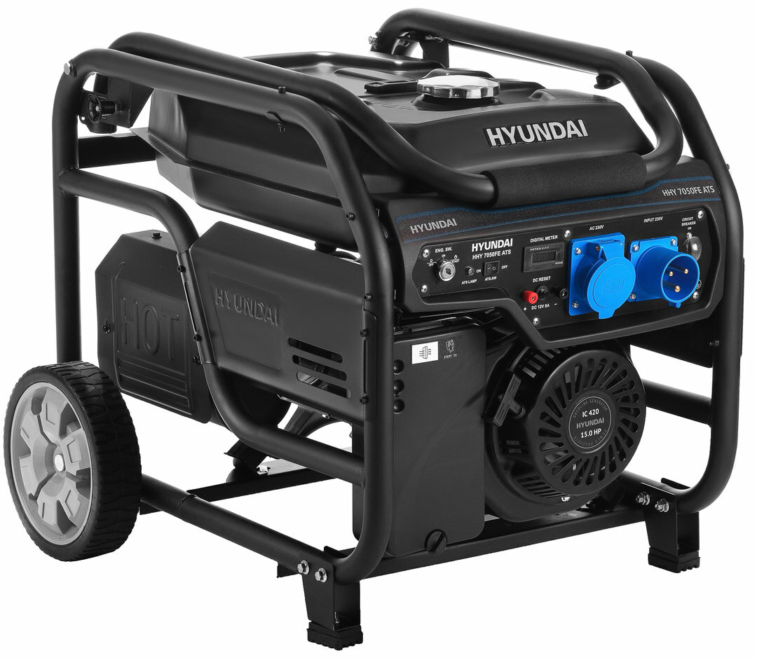 Генератор бензиновый Hyundai HHY 7050FE ATS