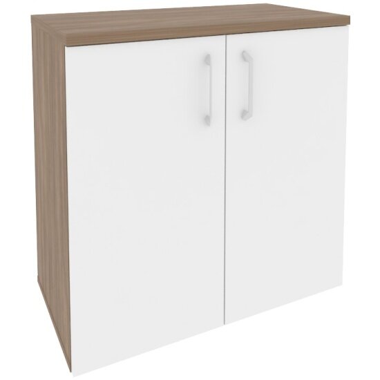 Шкаф офисный Riva CHAIR низкий широкий O. ST-3.1 Дуб аризона/Белый бриллиант 800*420*823 Onix