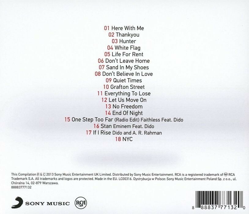 Dido - Greatest Hits (CD) — фото 1