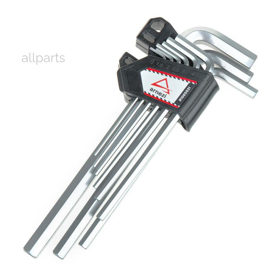 ARNEZI R1060031 Набор имбусовых ключей HEX (шестигранников) 9пр с магнитайзером ARNEZI R1060031