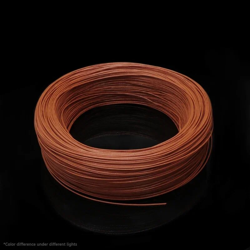 Кабель PTFE 30/28/26/24/22/20/18/16/14/13/12/10 AWG для 3D принтера 24AWG, Orange, 5 Meters