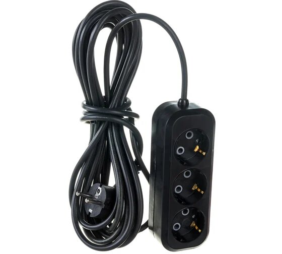 Бытовой удлинитель Gigant с заземлением ПВС 3x0,75 3 гнезда 7м 80085